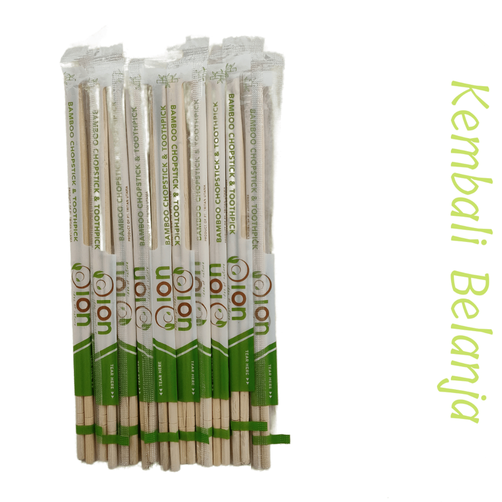 Jual Sumpit Bambu 1 Pasang/ Sumpit Bambu Bonus Tusuk Gigi/ Sumpit Bambu ...