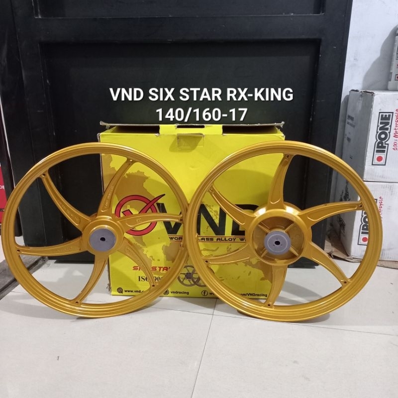 Jual Velg vnd six star rx-king 140/160-17 gold | Shopee Indonesia