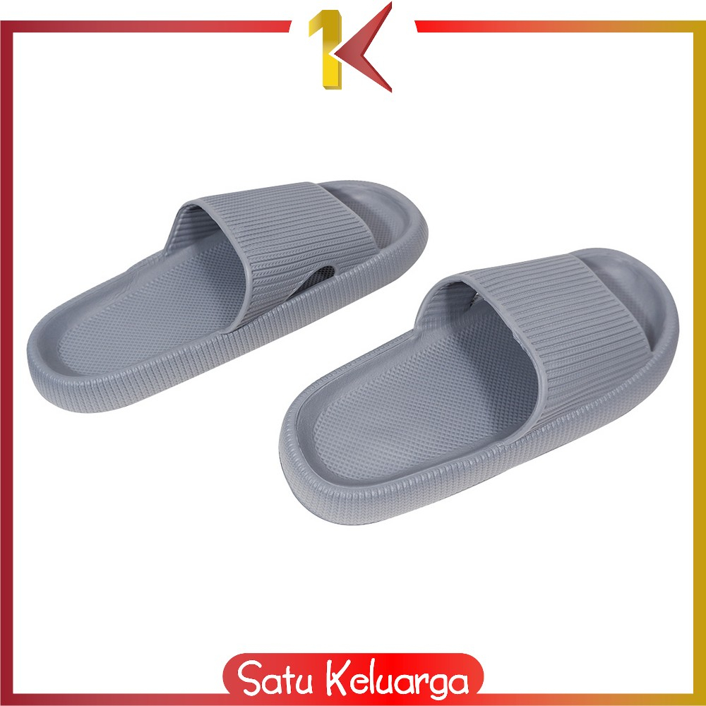 Jual SK-S38 Sandal EVA Slip On Tinggi Tidak Licin Motif Polos Unisex ...