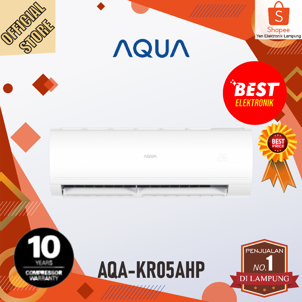 Jual AC AQUA AQA KR05AHP Low Watt Low voltage R32 1/2 PK | Shopee Indonesia