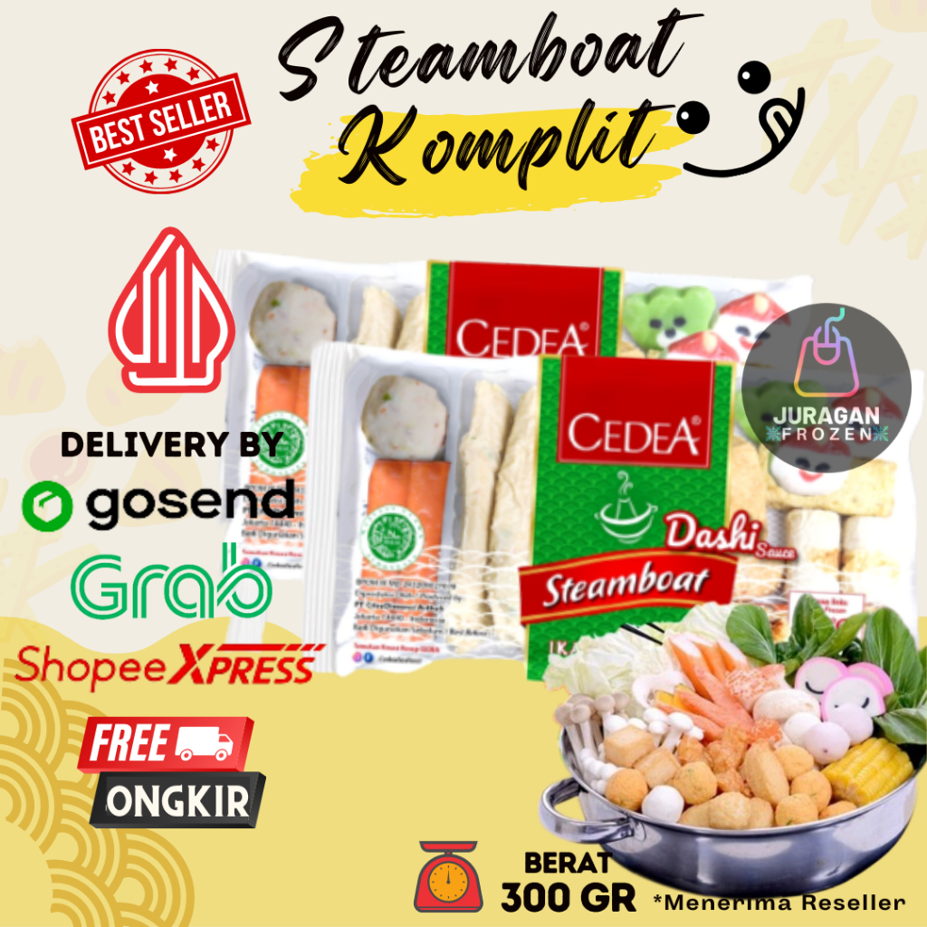 Jual STEAMBOAT SET MIX CEDEA DASHI SAUCE 300GR KOMPLIT / STEAMBOT ...