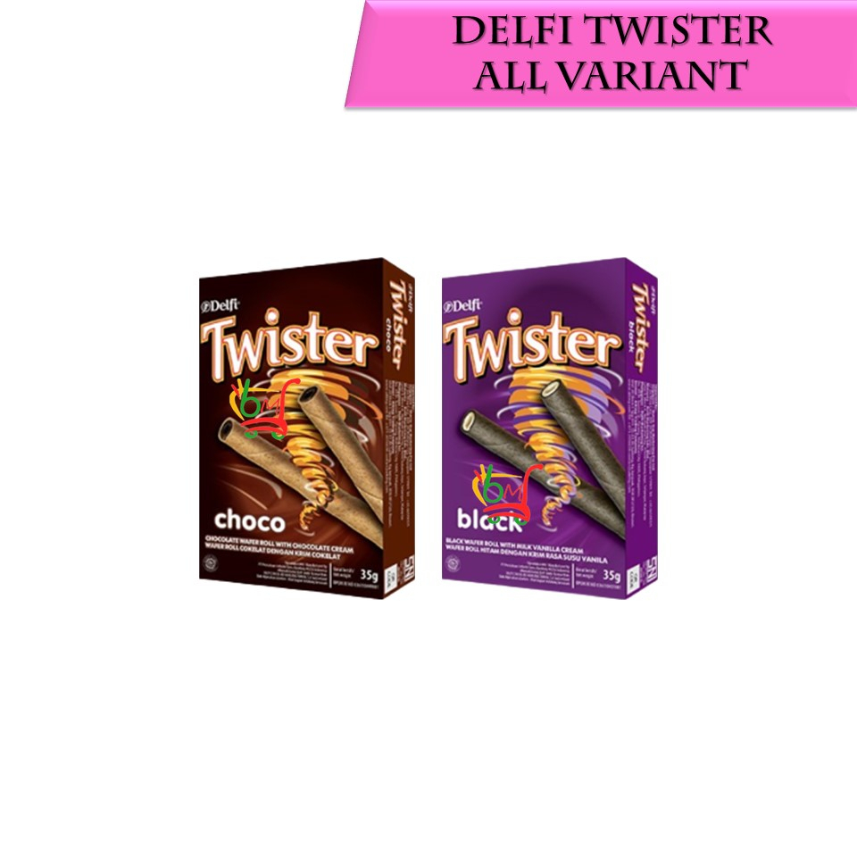 Jual Twister Box Wafer Roll Renyah dari Delfi All Variant | Shopee ...
