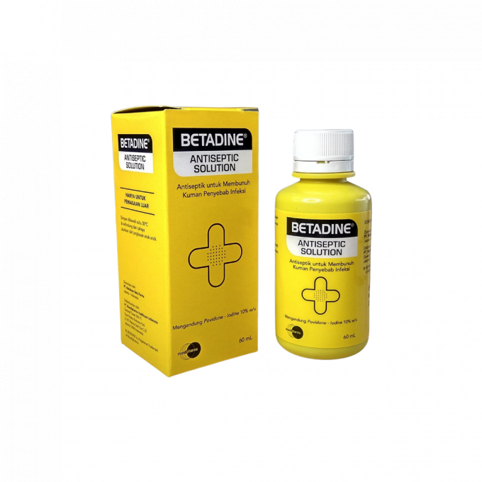 Jual BETADINE SOLUTION 60 ML UNTUK LUKA ANTISEPTIC | Shopee Indonesia