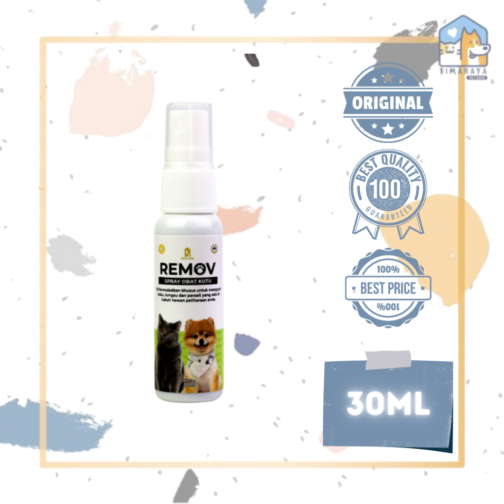 Jual REMOV SPRAY OBAT KUTU KUCING DAN ANJING 30ML | Shopee Indonesia