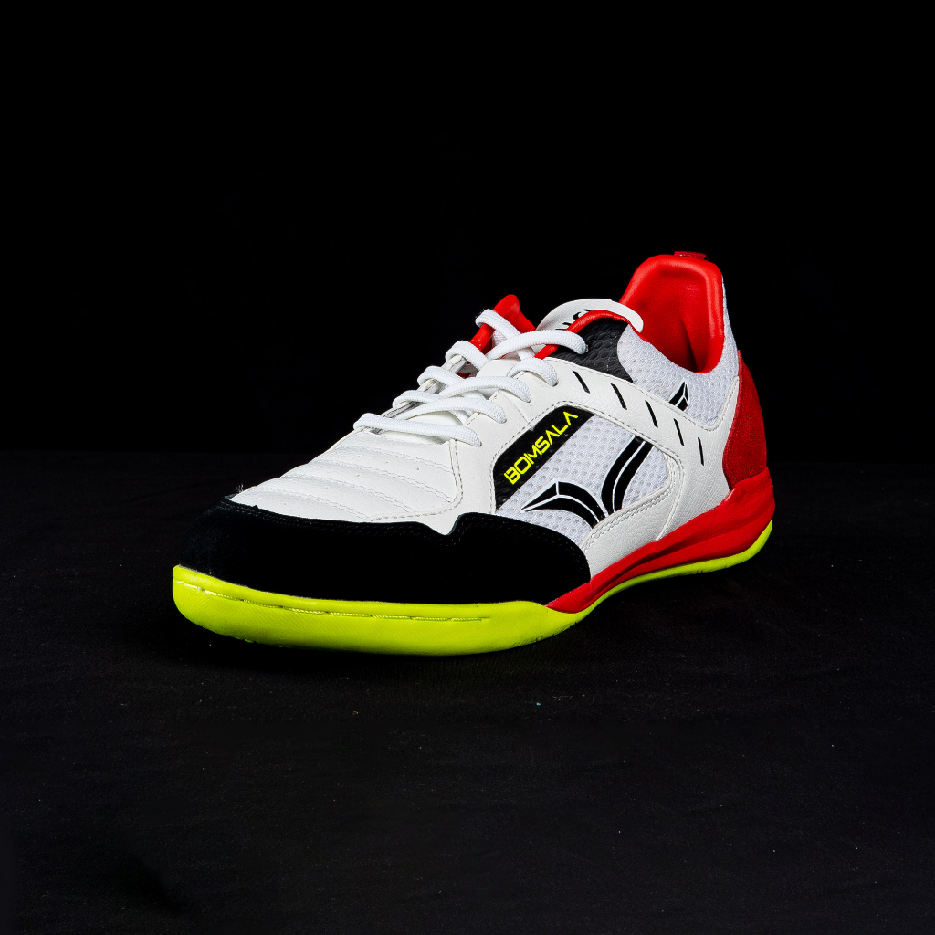 Jual Calci Sepatu Futsal Bomsala Festivo - White Red | Shopee Indonesia