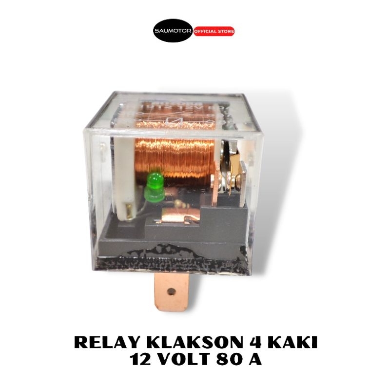 Jual Saumotor Relay Klakson Motor Mobil 12 Volt Up To 80 Amphere Relay ...