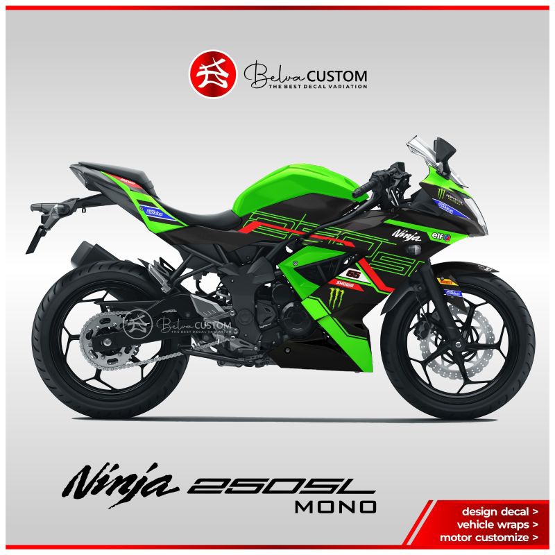 Jual Striping Ninja Mono 250 SL KRT 2023 WBSK Racing / Sticker Motor ...