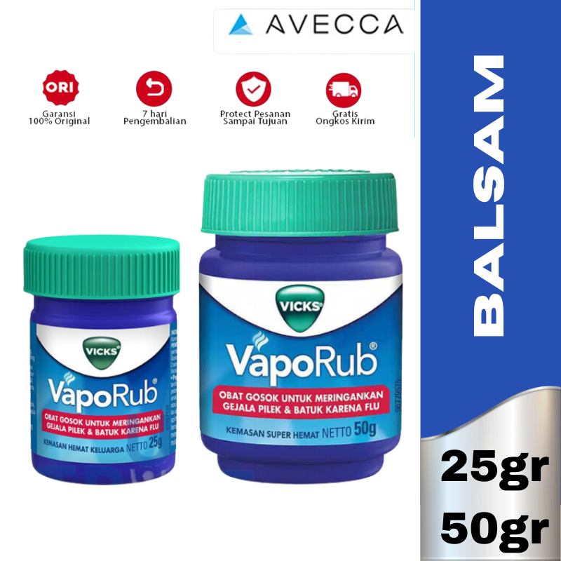 Jual Vicks Vaporub / Meringankan Gejala Pilek / Hidung Tersumbat ...