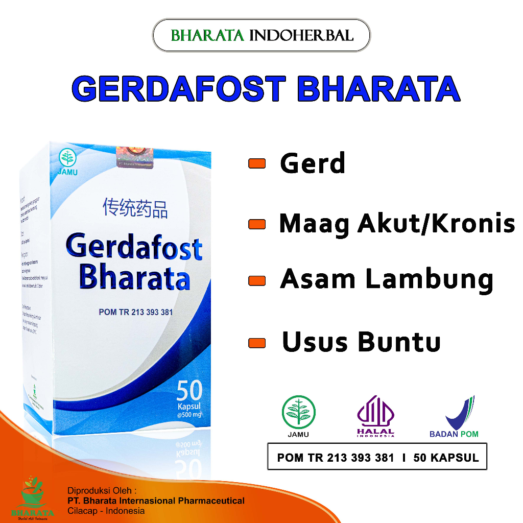 Jual Gerdafost Bharata Obat Gerd Asam Lambung Usus Buntu Paling Ampuh ...