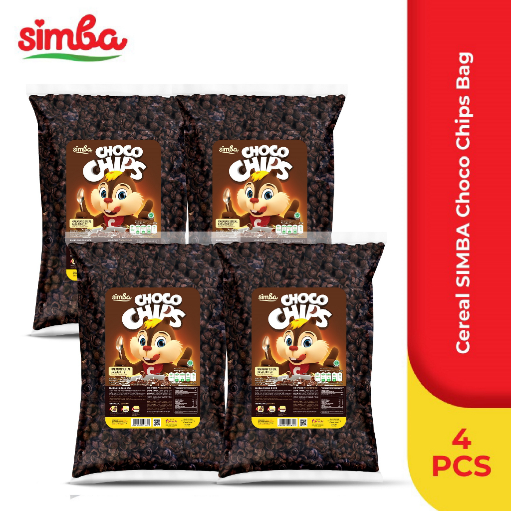 Jual Cereal SIMBA Choco Chips Bag 950gr - 4 pcs Lebih Hemat | Shopee Indonesia