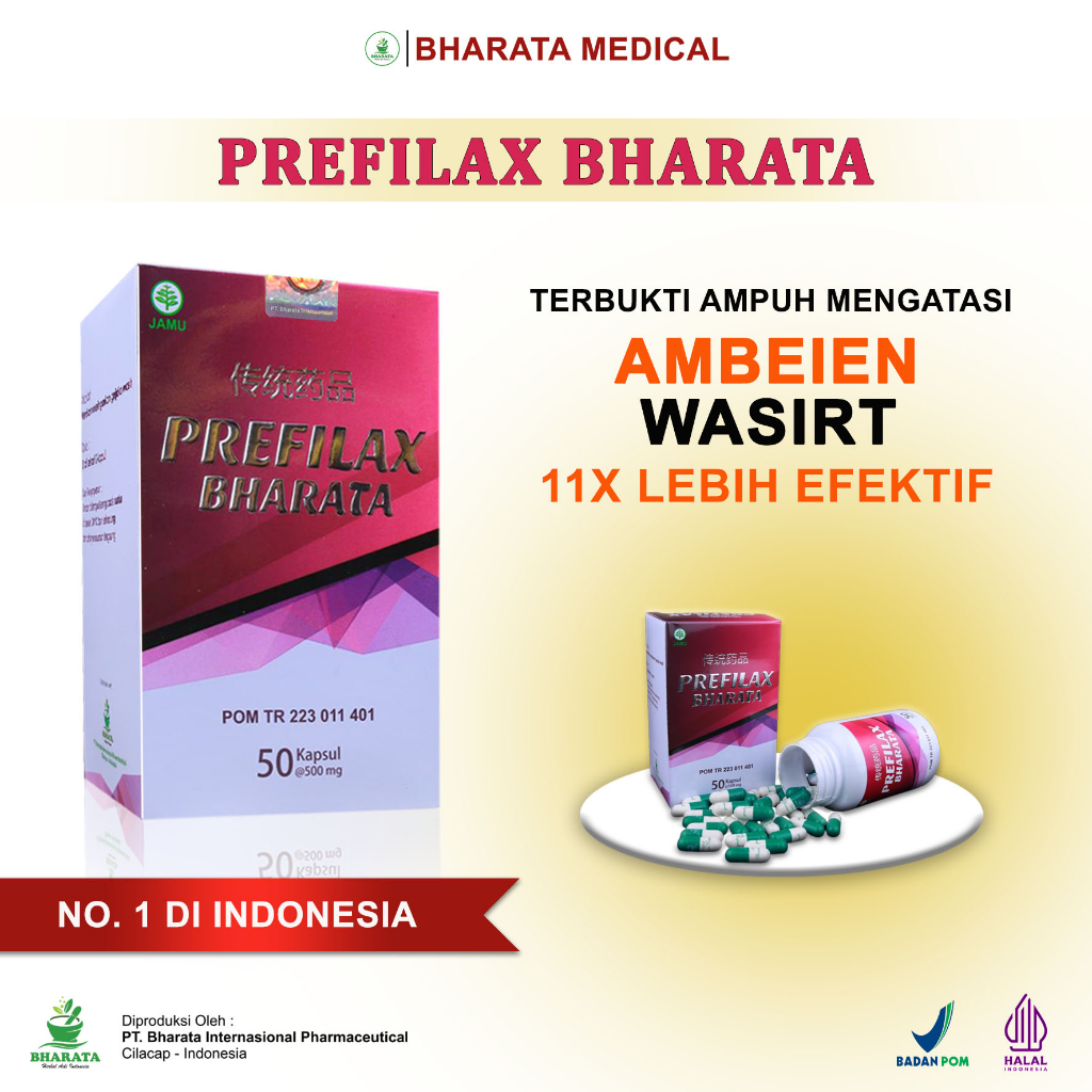 Jual Prefilax Bharata Obat Wasir Ambeien dan BAB Berdarah Paling Ampuh ...