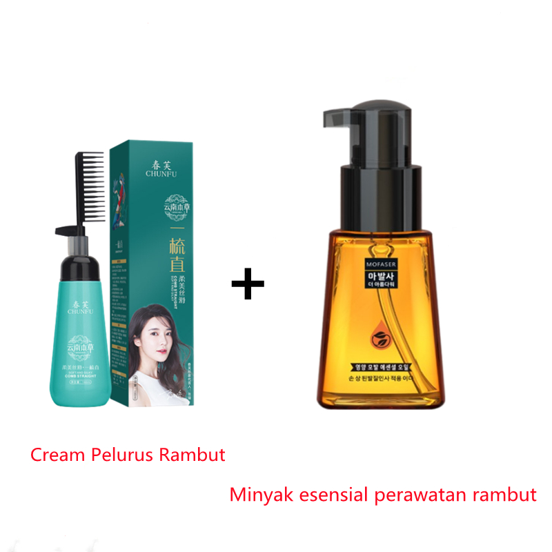 Jual Cream Pelurus Rambut tanpa catok Masker Pelurus Rambut Smoothing ...