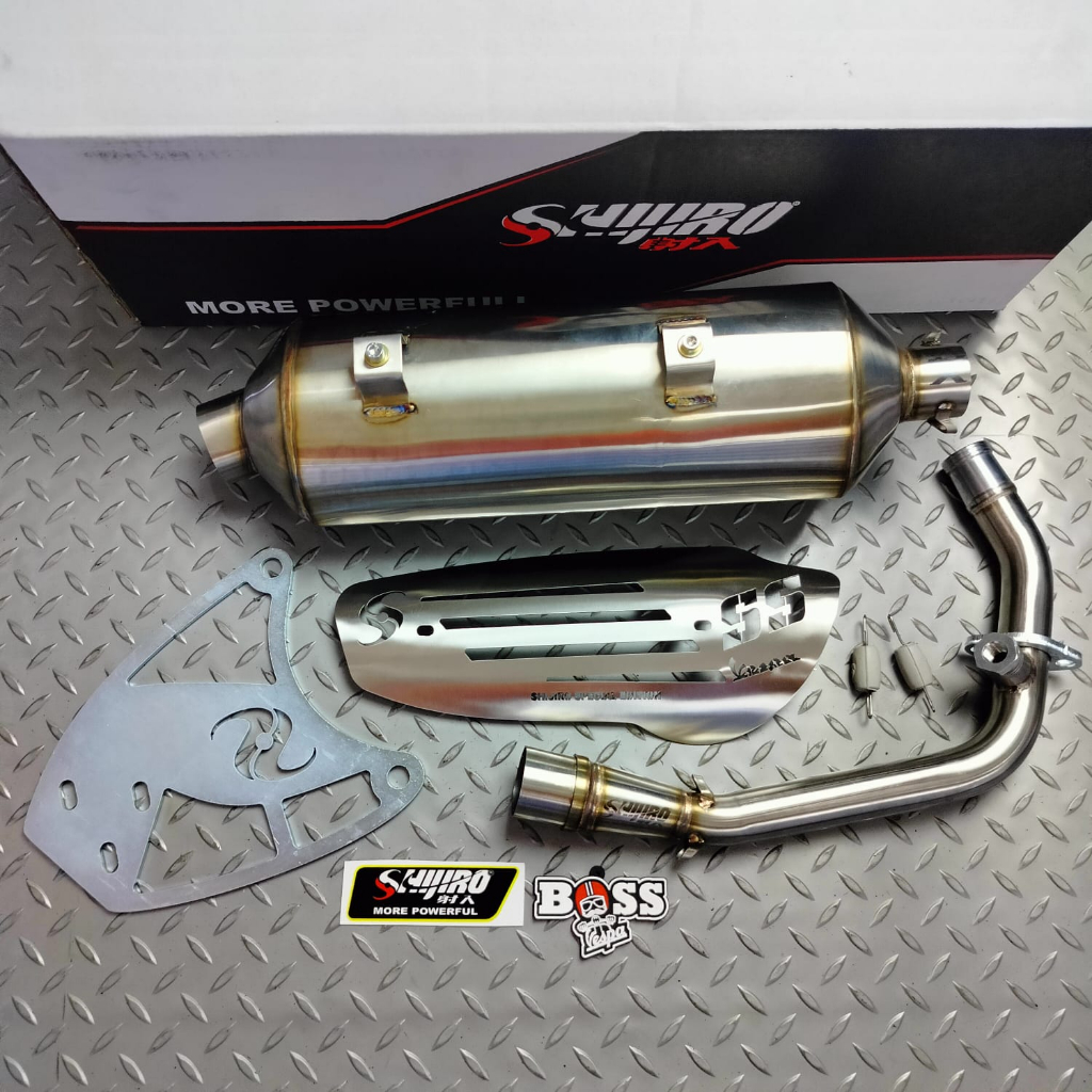 Jual Knalpot Shijiro Standar Racing Stainless Silver Sprint Prima S LX ...