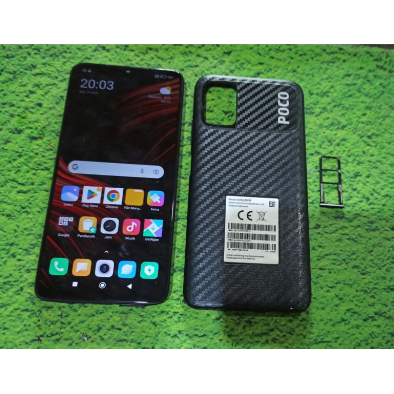 Jual POCO M3 LCD FRAME DAN BACKDOOR ORIGINAL COPOTAN NORMAL TESTED ...