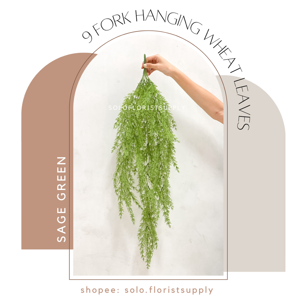 Jual 9 FORK HANGING WHEAT LEAVES EUCALYPTUS GRASS DAUN JUNTAI Juntai ...