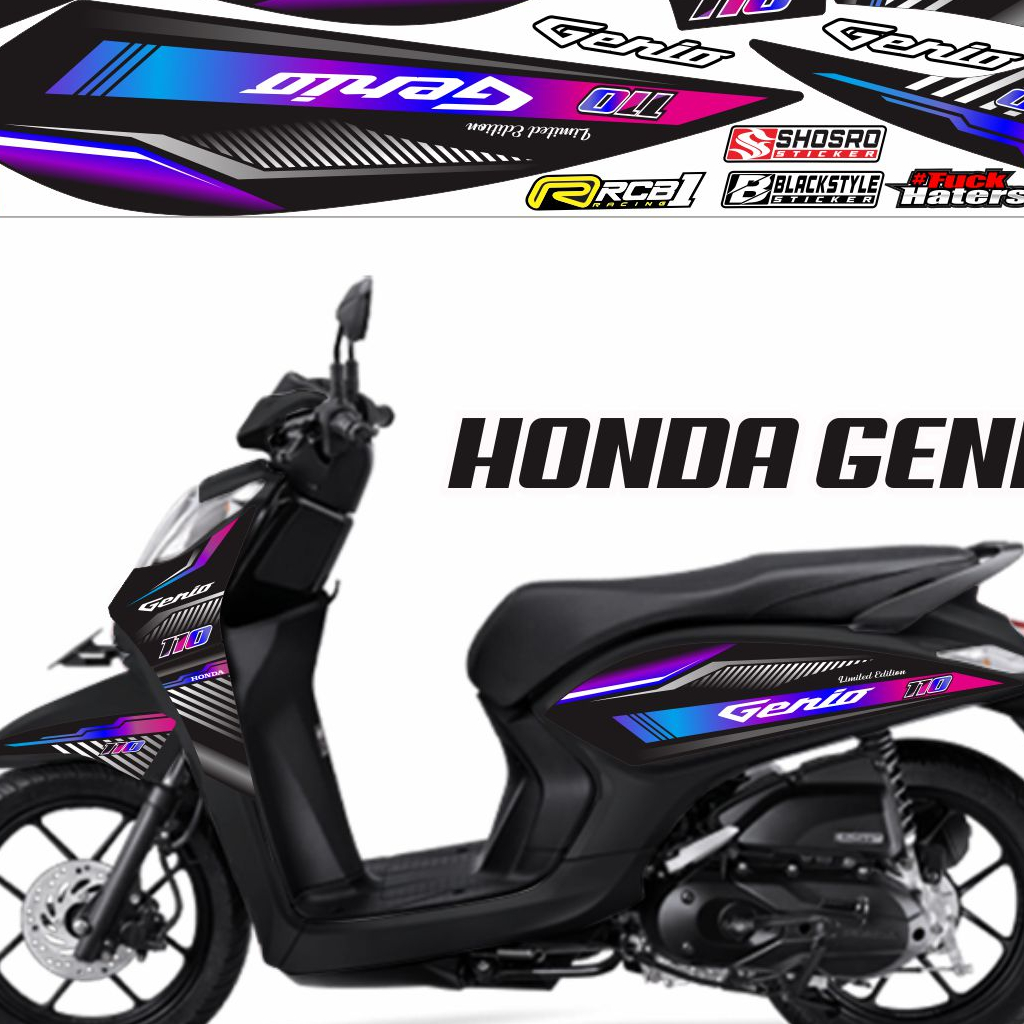 Jual STIKER GENIO STRIPING VARIASI BUAT ALL HONDA MOTOR HONDA GENIO NEW ...