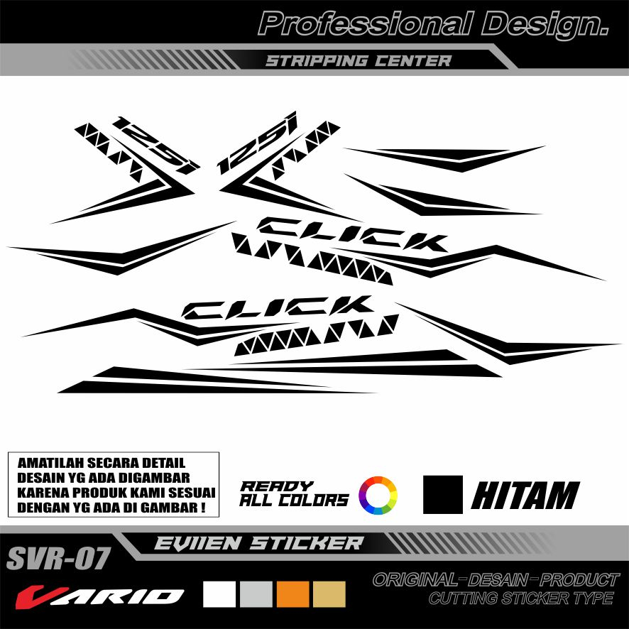 Jual SVR-07 Striping Vario New 2019 - 2022 Cutting Stiker | Shopee ...