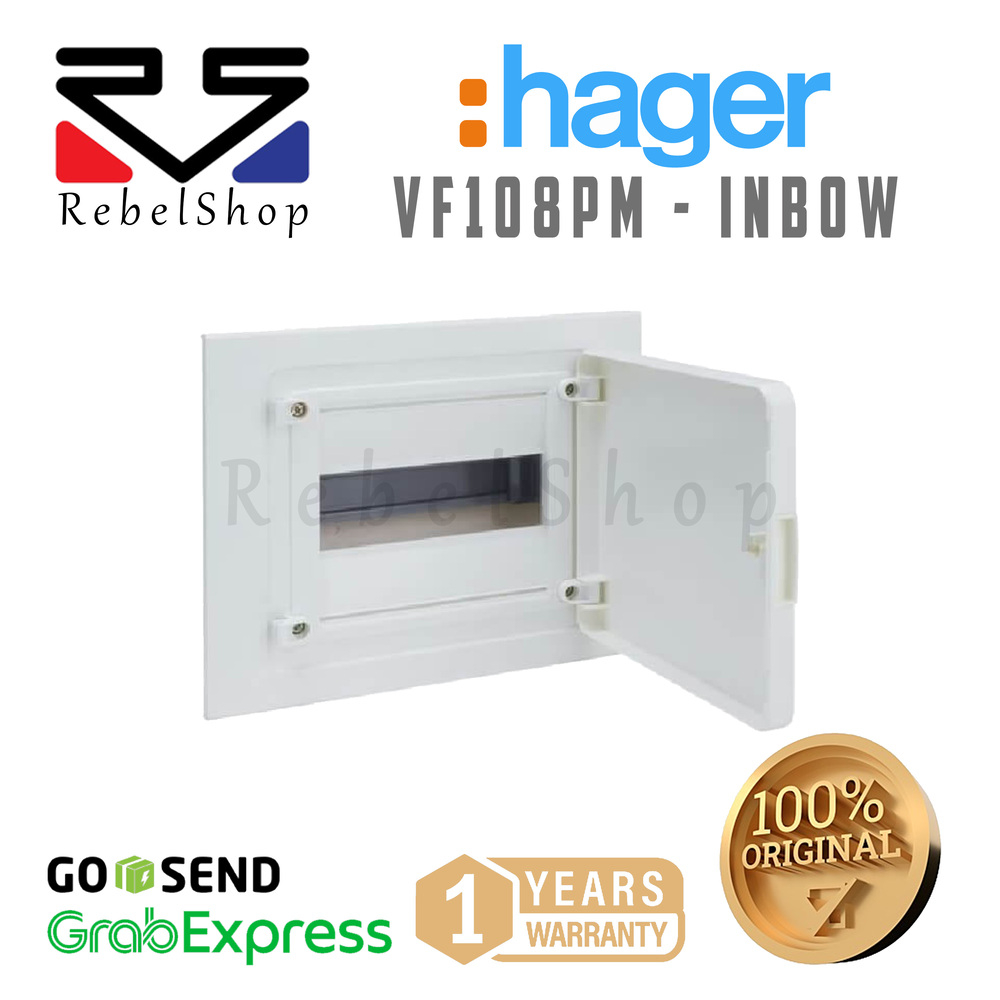 Jual Hager Kotak Box MCB Inbow Tanam VF108PM Plain 8 Modul / Group ...