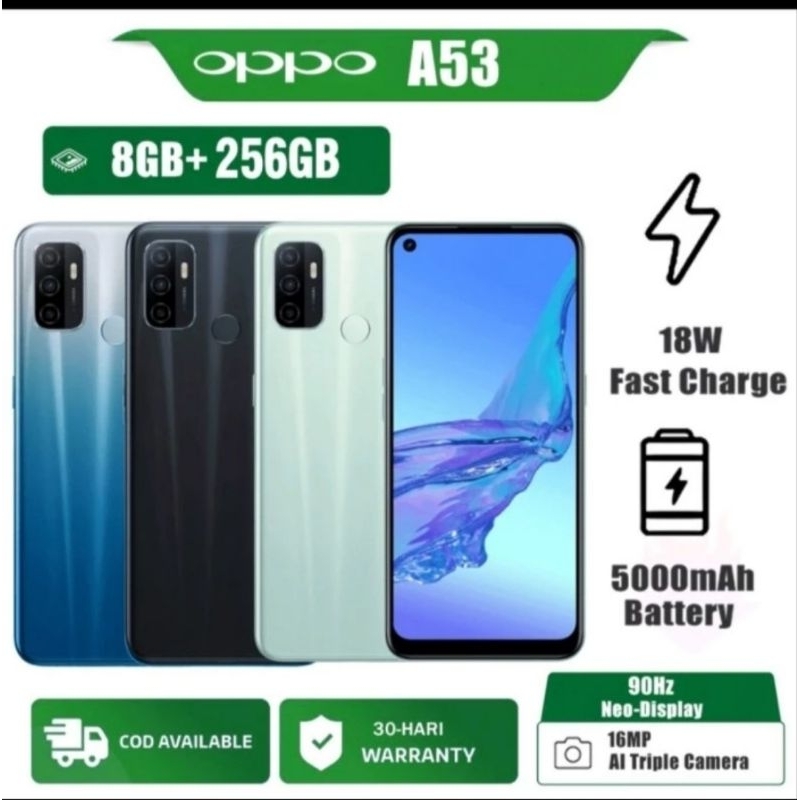 Jual oppo a53 8gb fullset second/smartphone | Shopee Indonesia