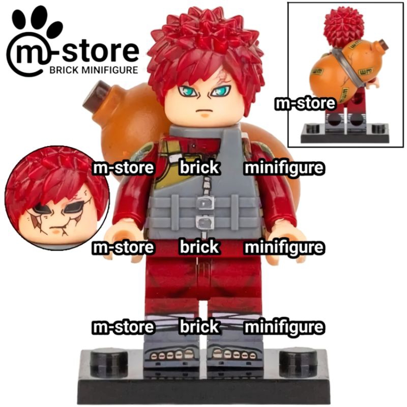 Jual brick naruto gaara the three sand siblings mini toy figure ...