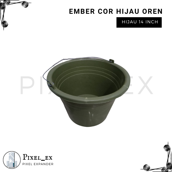 Jual Ember Cor Bangunan Semen Acian Anti Pecah Hijau 14 | Shopee Indonesia