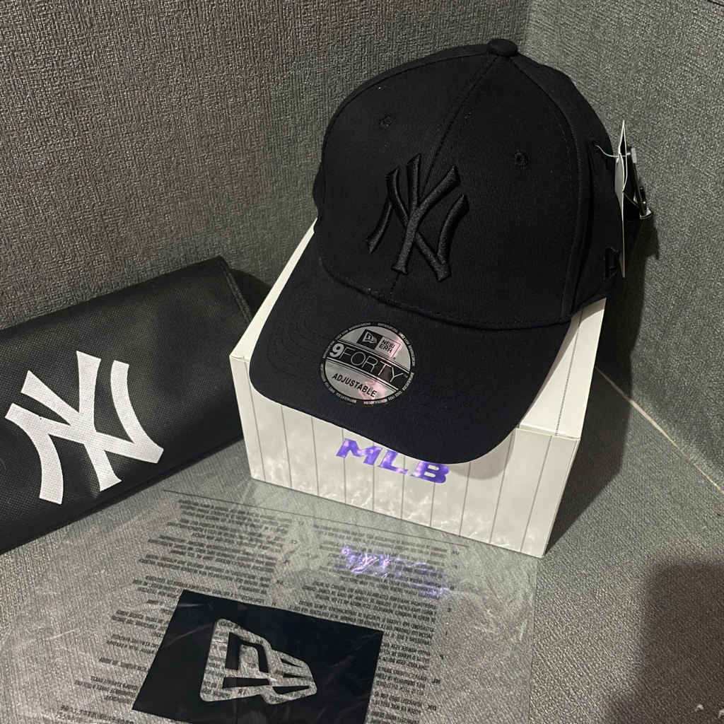 Jual MLB NEW YORK CAP FULL BLACK | Shopee Indonesia