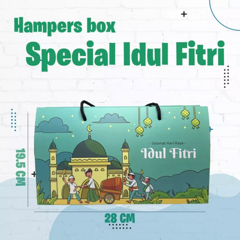 Jual Gable Box Kotak Parcel Special Lebaran Idul Fitri Hampers isi 10 ...