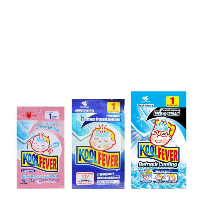 Jual KOOL FEVER KOMPRES DEMAM SEMUA USIA BAYI , ANAK , DEWASA ( 1 SHEET ...