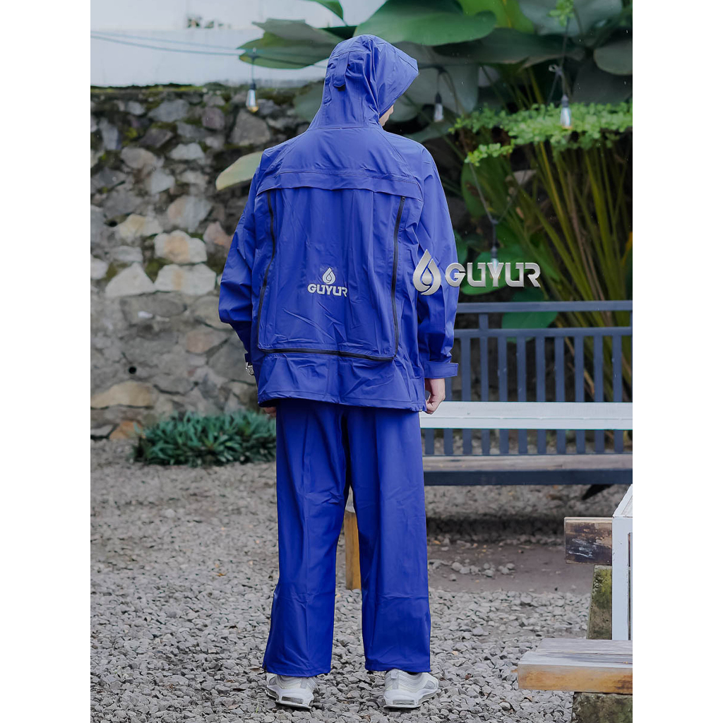 Jual jas hujan ransel Backpack jumbo Dewasa Pria Wanita Mantel guyur ...