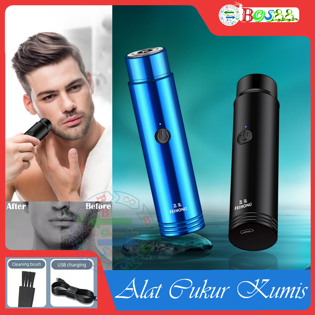 Jual Cukur Kumis Jenggot Elektrik Mini Feihong Portable USB - Shaver ...