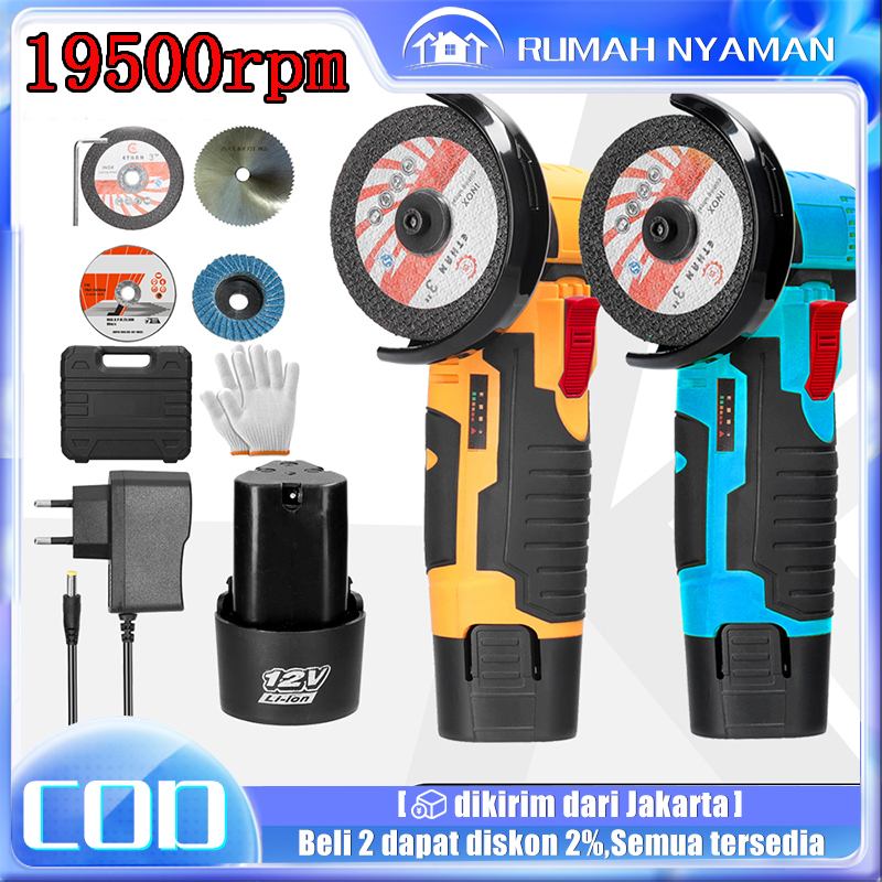 Jual Mesin Gerinda Cordless Gerinda Baterai Angle Grinder Portable ... Jual Mesin Gerinda Cordless Gerinda Baterai Angle Grinder Portable ...