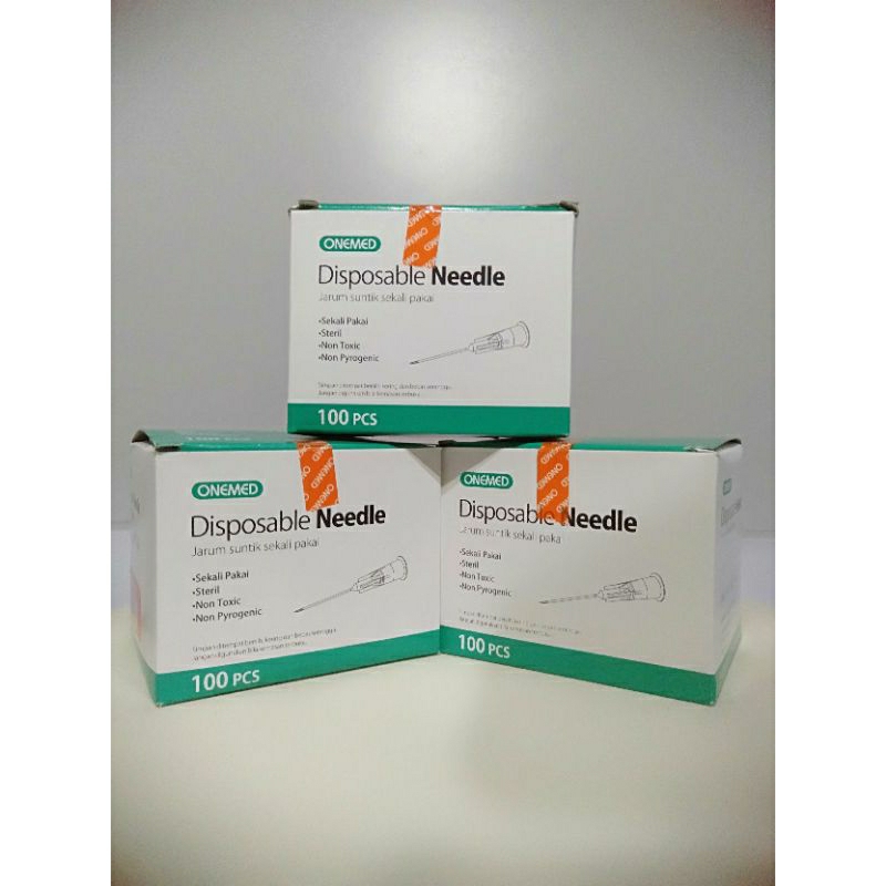 Jual Needles 25G dan 23G OneMed Box (Isi 100 Pcs) | Shopee Indonesia