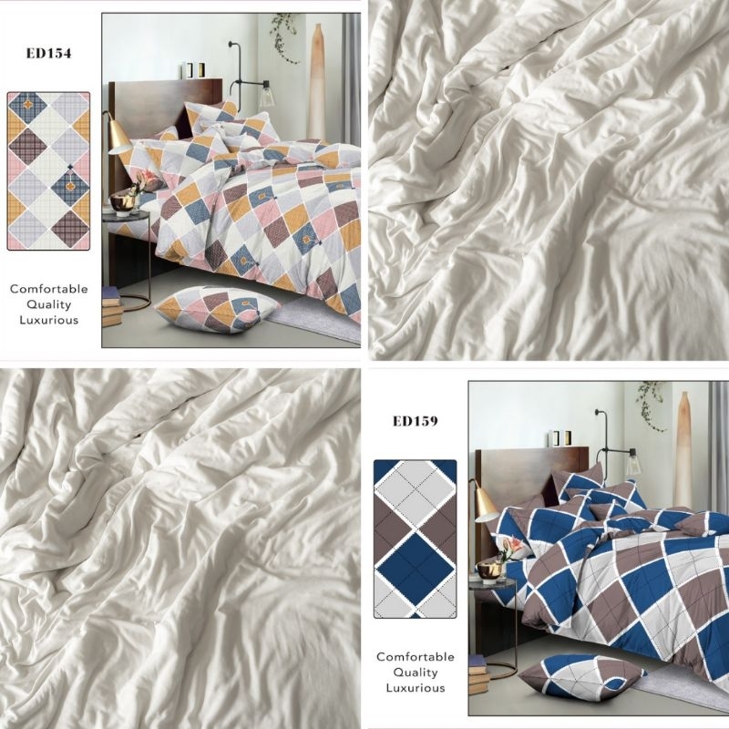 Jual Sprei Set Signature Diagonal Edition | Shopee Indonesia