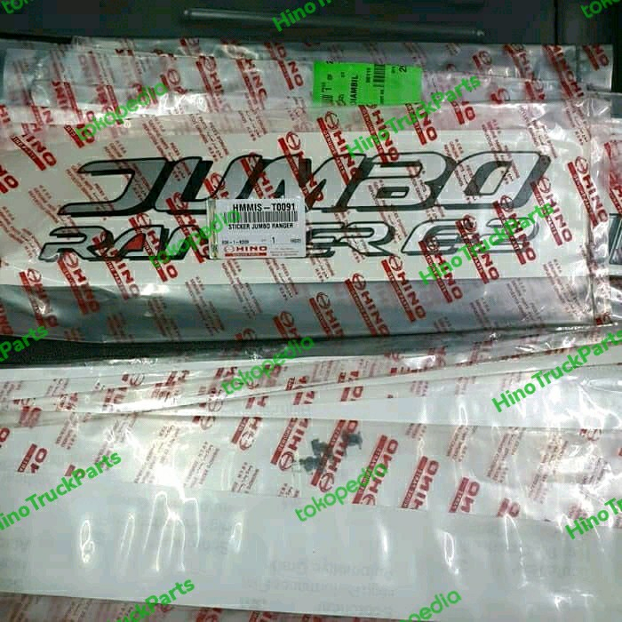Jual Sticker Hino JUMBO RANGER E2 HMMIS-T0091 Original Asli | Shopee ...