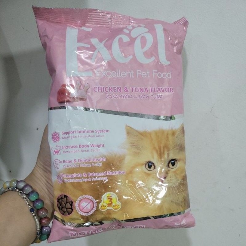 Jual EXCEL PINK 500G MOTHER KITTEN CHICKEN TUNA FLAVOR AYAM IKAN TUNA ...