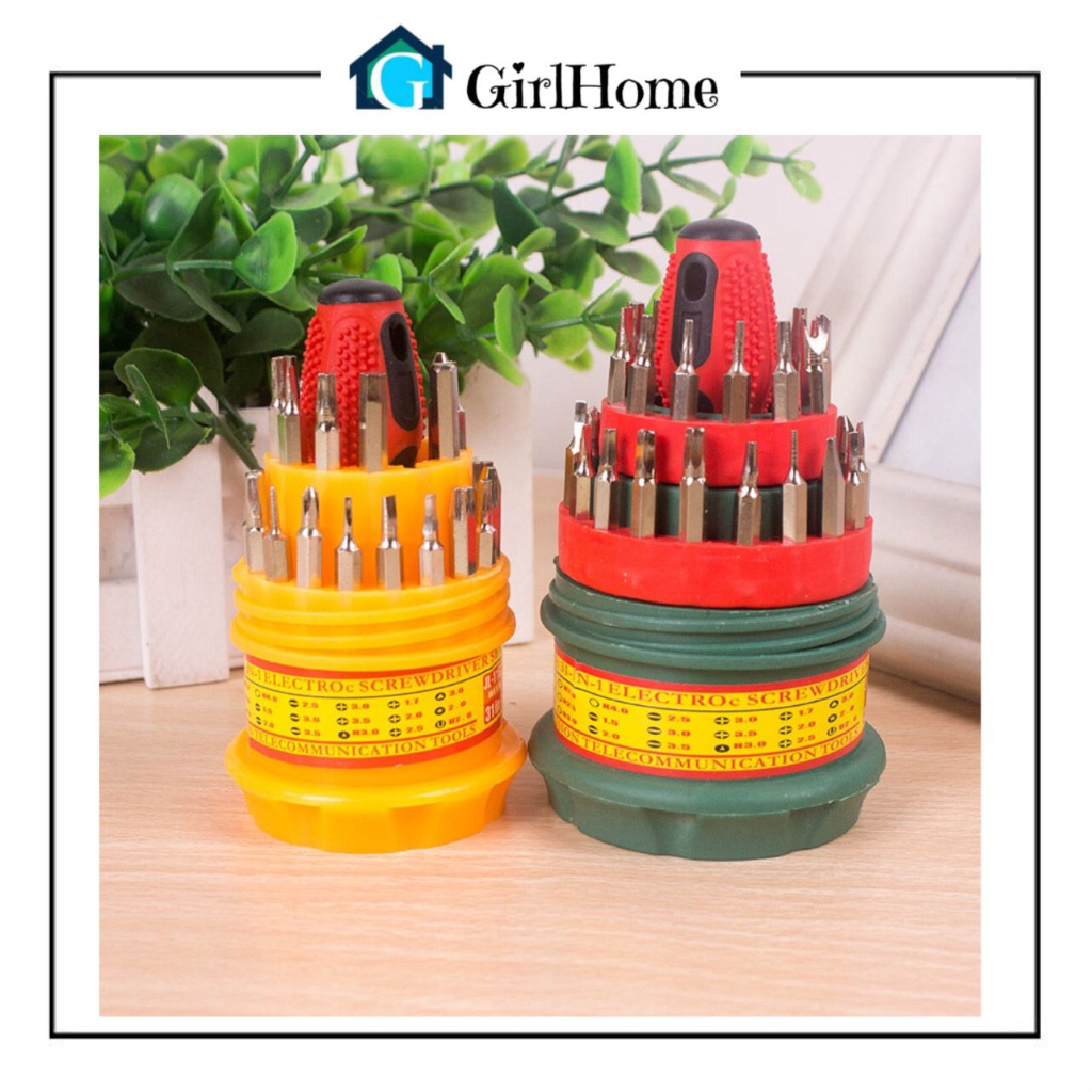 Jual GH805 Obeng Set Mini Obeng 31 in 1 screw driver set | Shopee Indonesia