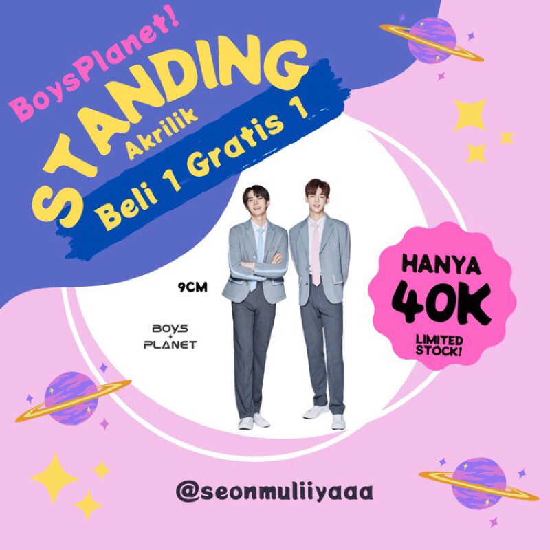 Jual PO STANDEE AKRILIK BOYS PLANET | Shopee Indonesia