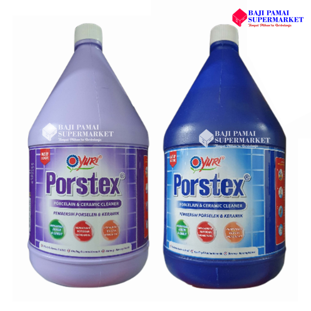 Jual Yuri Porstex Biru Ungu 2 Liter 2000ml Pembersih Lantai | Shopee ...