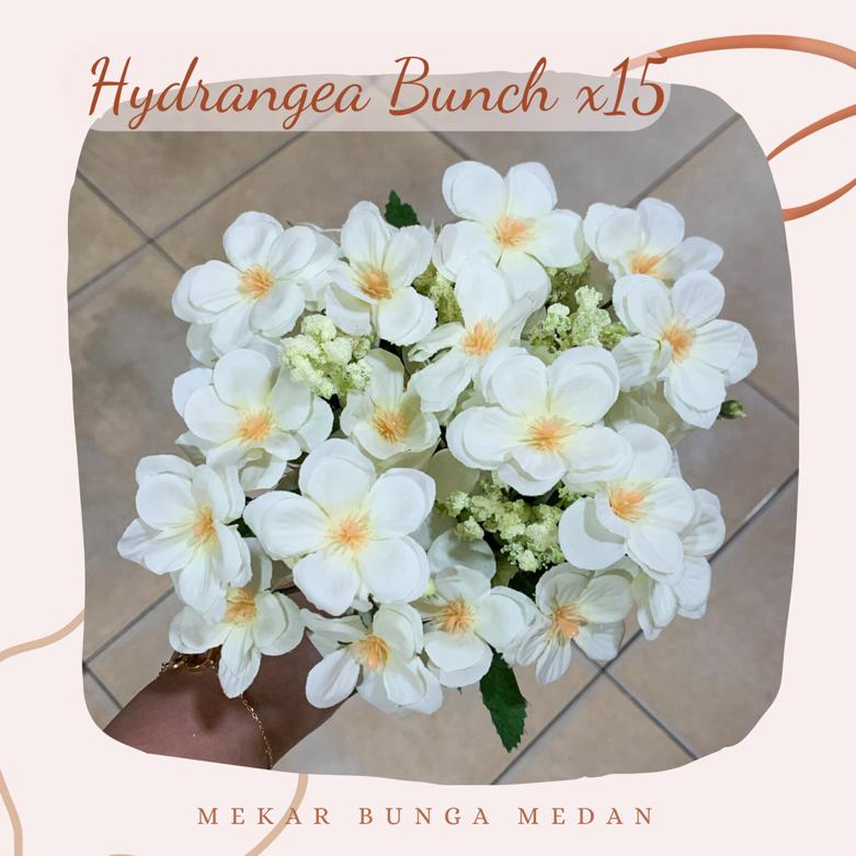 Jual (FR 184) - BUNGA ARTIFISIAL HYDRANGEA BUNCH X 15 Dekorasi Bunga ...