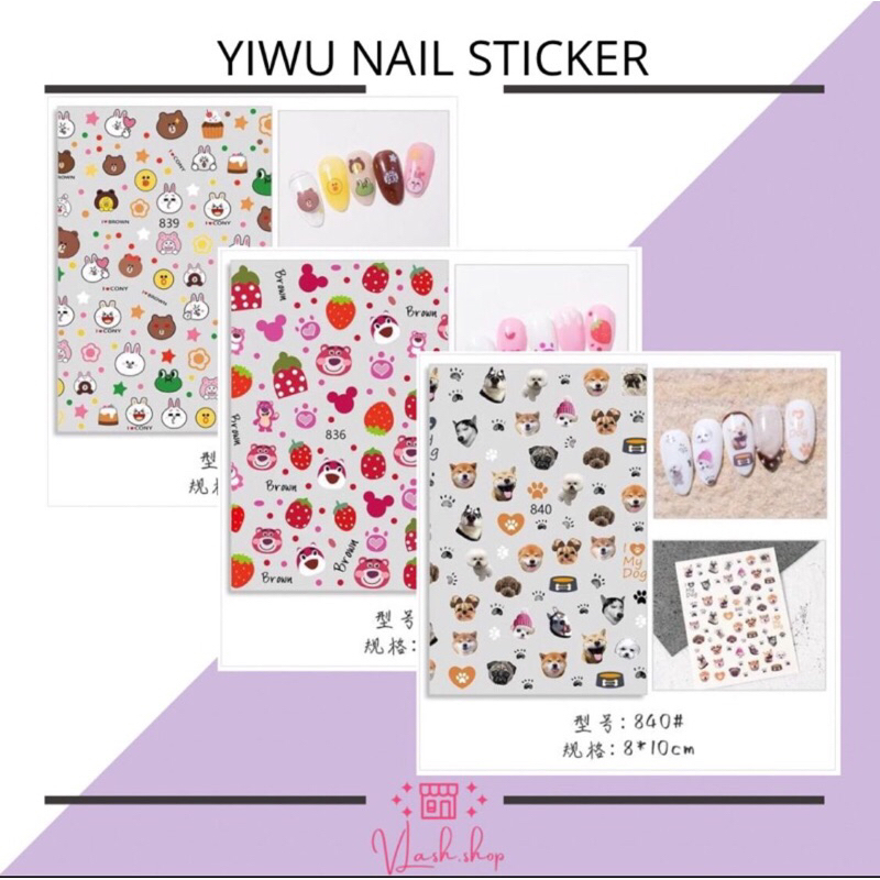 Jual YIWU NAIL STICKER | Shopee Indonesia