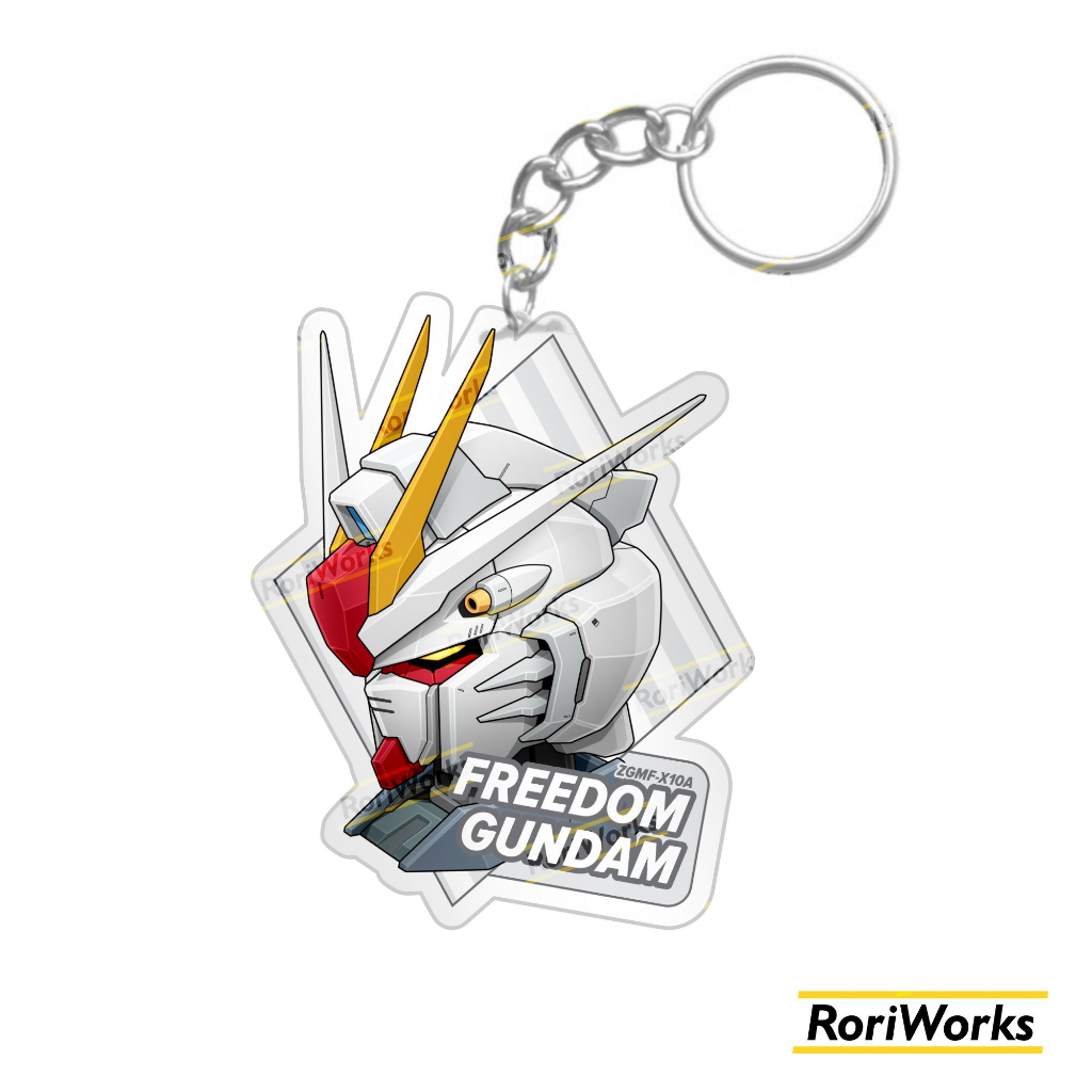 Jual Keychain Anime - Freedom Gundam Head | Shopee Indonesia