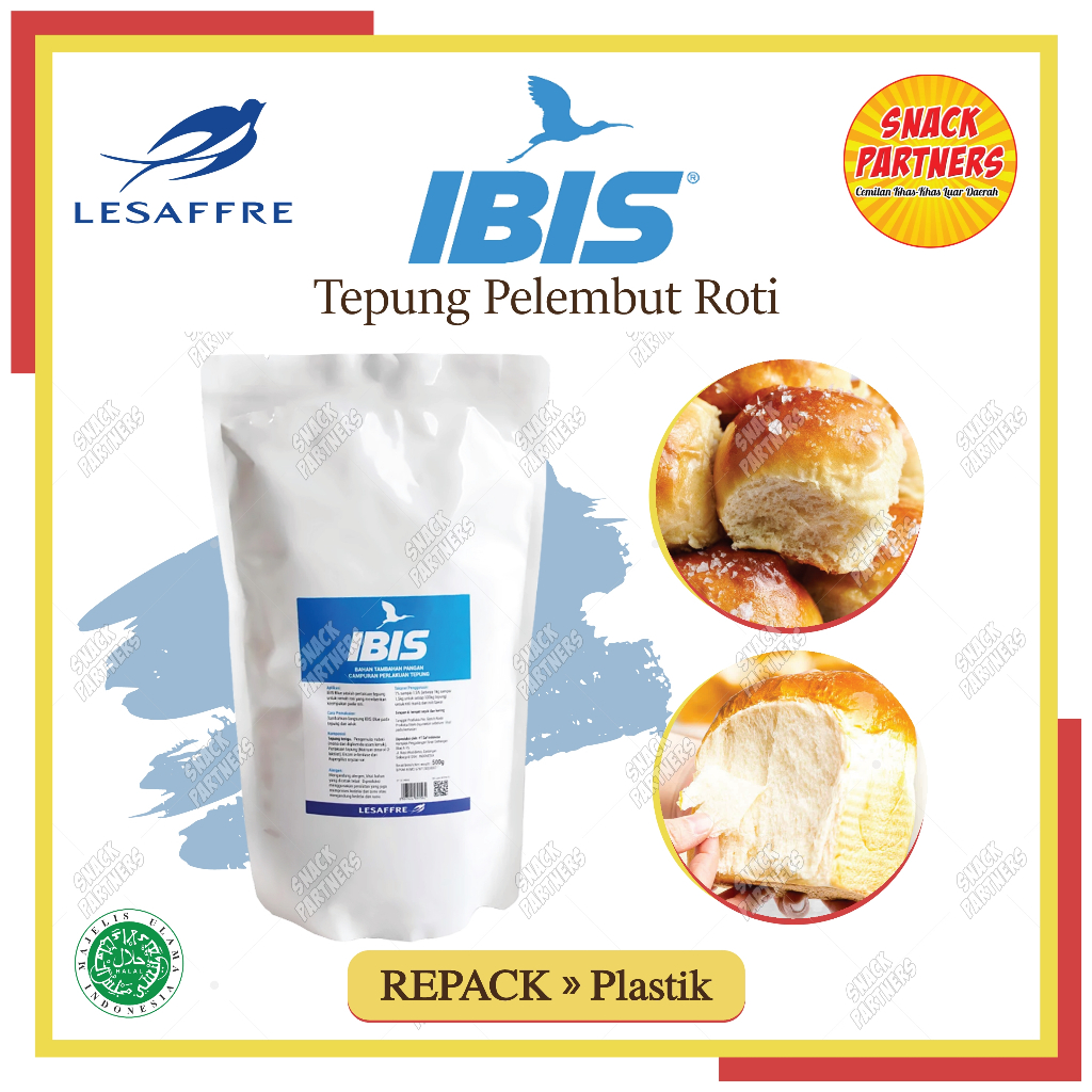 Jual IBIS BLUE Pelembut Roti REPACK 50 / 100 GR - Adonan Bahan Roti ...