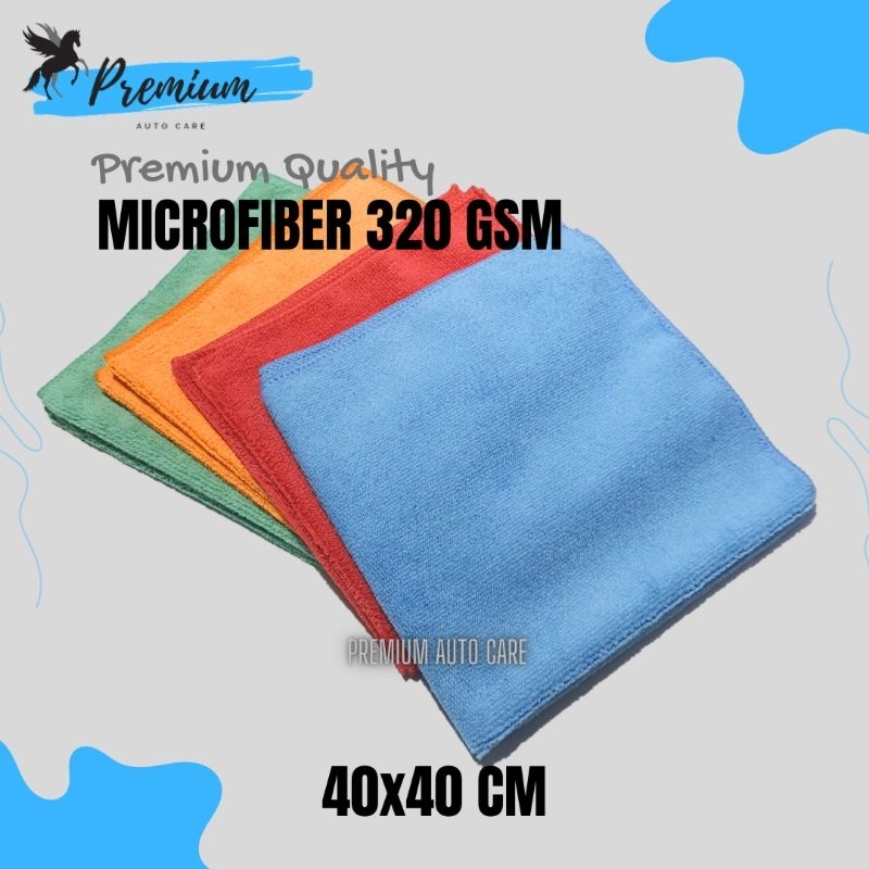 Jual Kain Lap Microfiber Towel 40x40cm 320gsm Premium Quality | Shopee ...