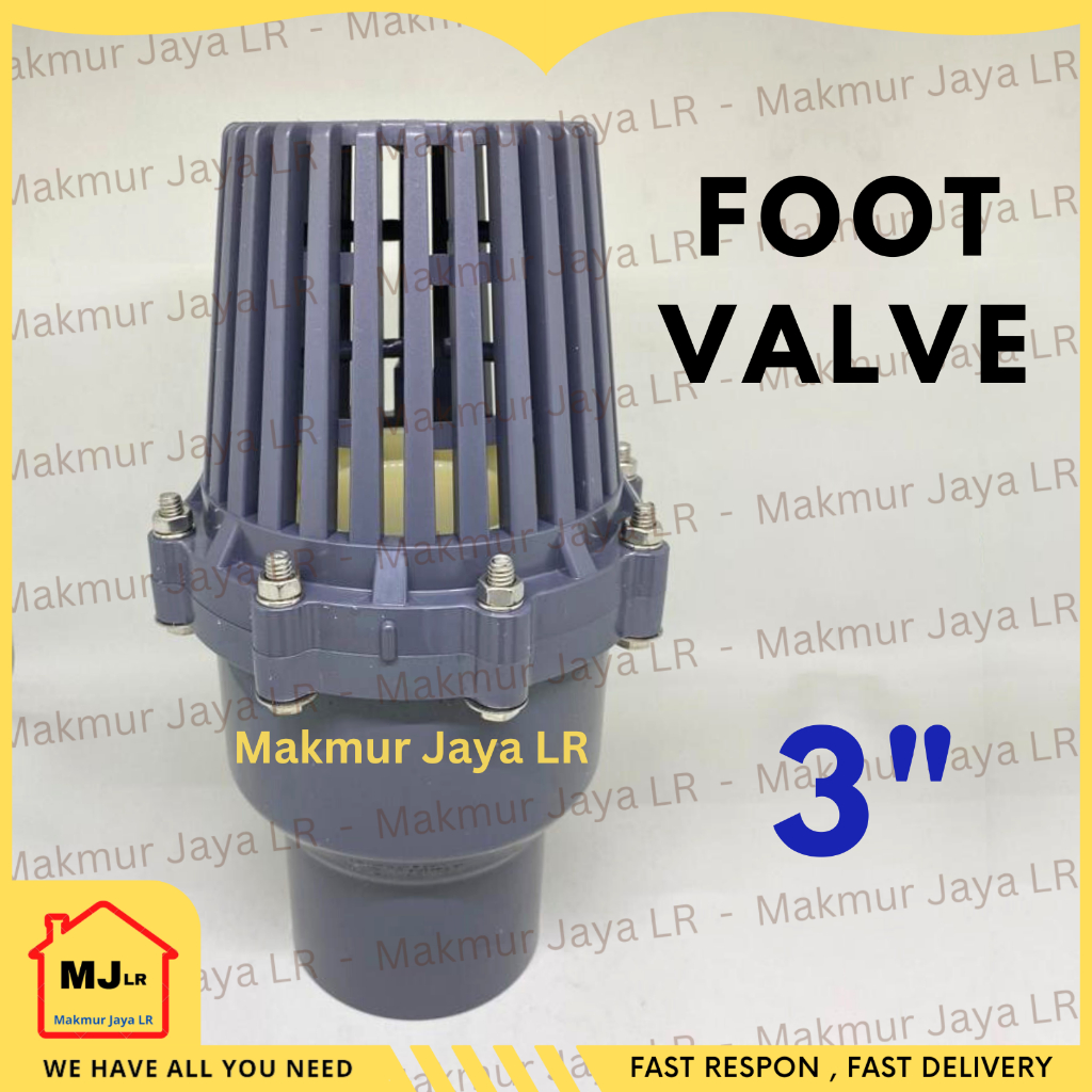 Jual FOOT VALVE 3" 3 inch PVC KDJ Foot Klep / SWING TABOK Klep / Tusen ...
