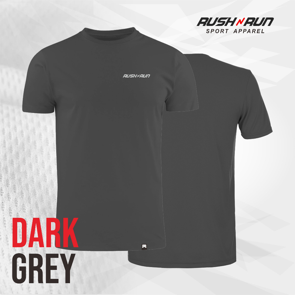 Jual Rush n Run Baju Olahraga Lari Running Pria Lengan Pendek Bahan Dry ...