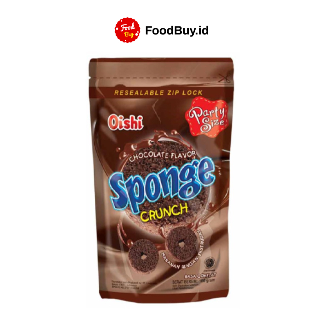 Jual Oishi Sponge Crunch Chocolate Flavour 100 gr | Shopee Indonesia
