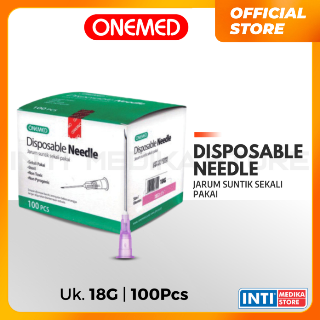 Jual ONEMED NEEDLE / Jarum Onemed 18G | Shopee Indonesia
