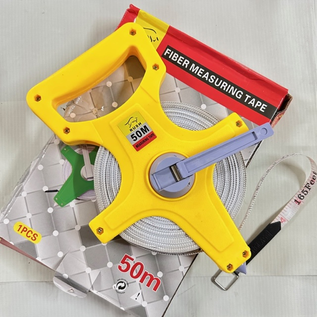 Jual Meteran Roll Fiber/Meteran Tanah Tancap/Measuring Tape Fiber 50m ...