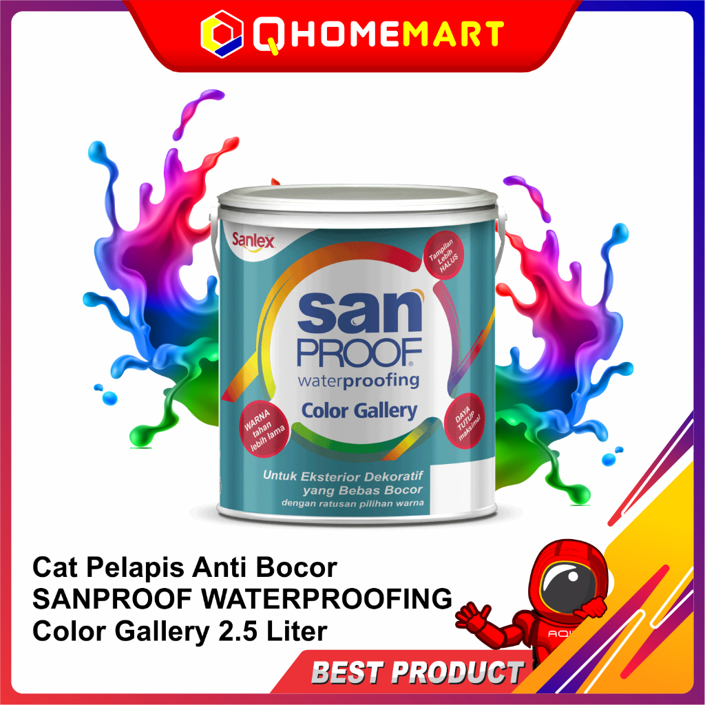 Jual Cat Pelapis Anti Bocor SANPROOF WATERPROOFING Color Gallery 2.5 ...