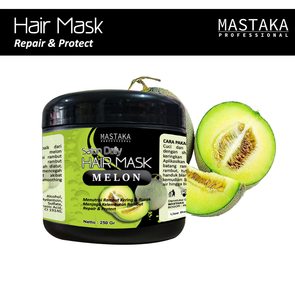 Jual MASTAKA Hair Mask Salon Daily MELON 250 Gr | Shopee Indonesia